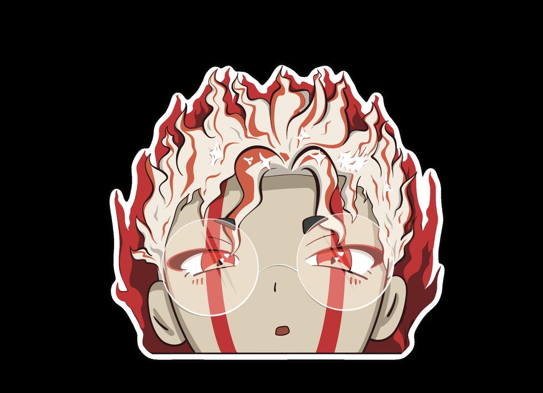 Okarun - Anime - Peeking - Vinyl Permanent Decal - Lifetime Warranty - Etsy