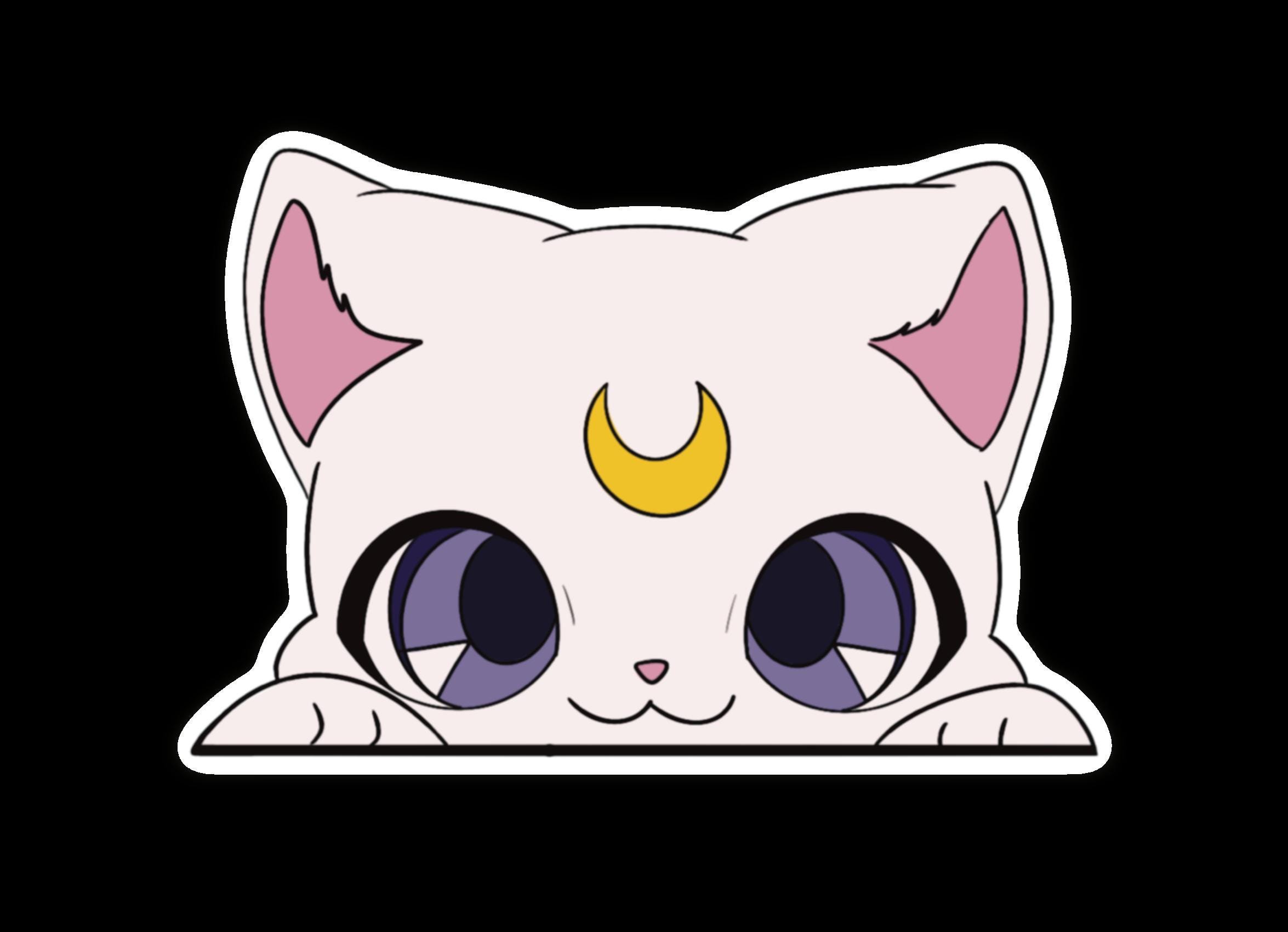 Artemis - Anime - Peeking - Vinyl Permanent Decal - Lifetime Warranty ...