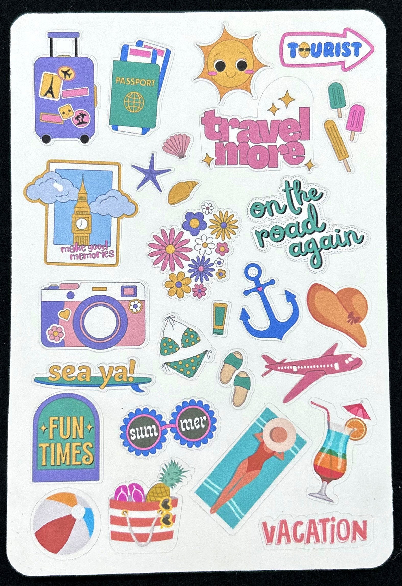 Vacation Sticker Planning Vacation Sticker Journal Vacation Sticker ...
