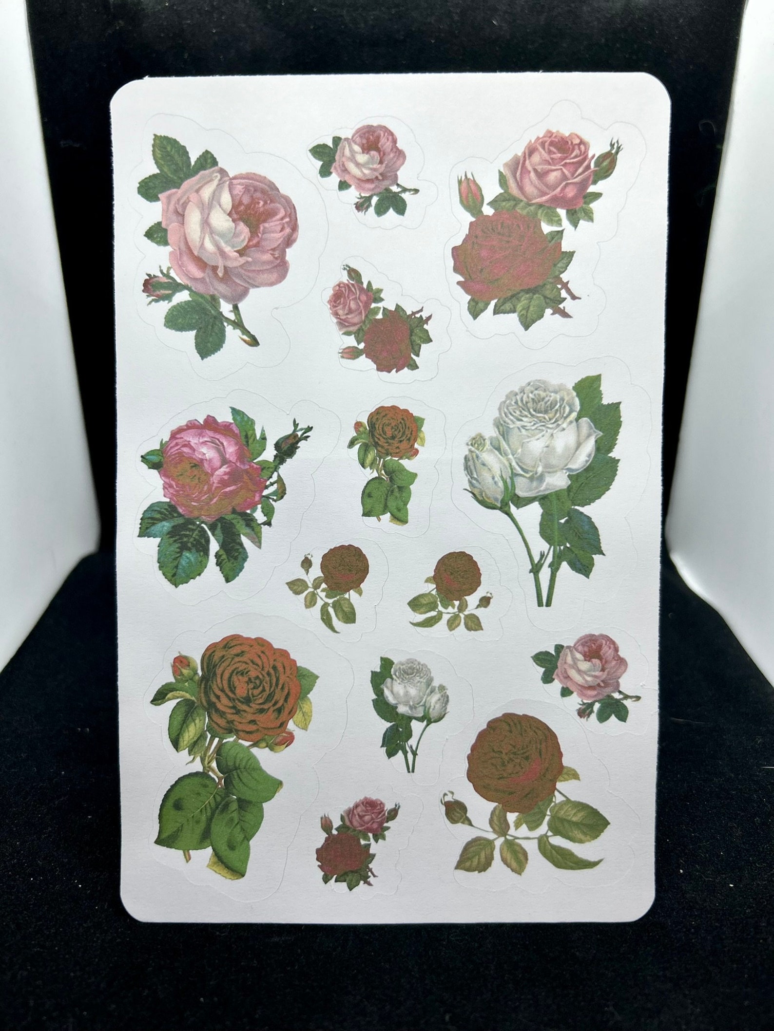 Roses Stickers, Journal and Planning Stickers, Roses - Etsy