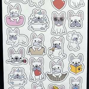 French Bulldog Stickers, FRENCHIE Stickers, Planner Stickers - Etsy