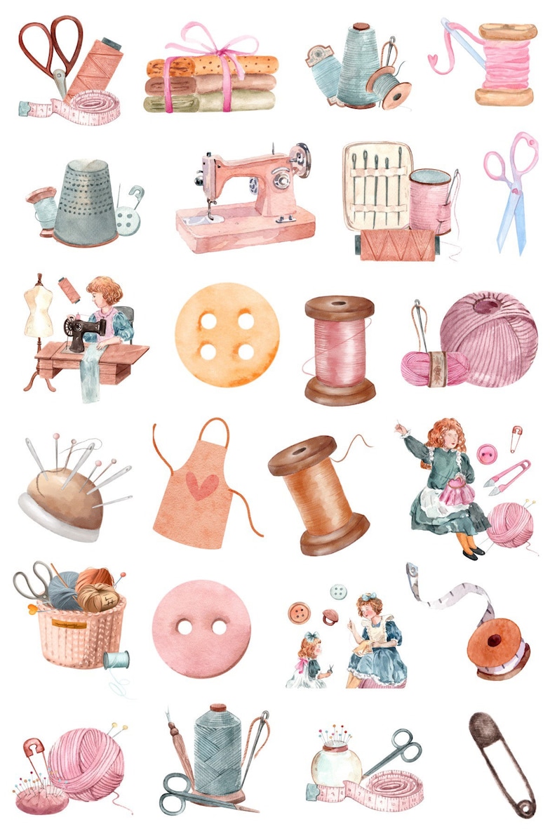 Sewing Stickers, Journal and Planner Stickers, Sticker Collecting - Etsy