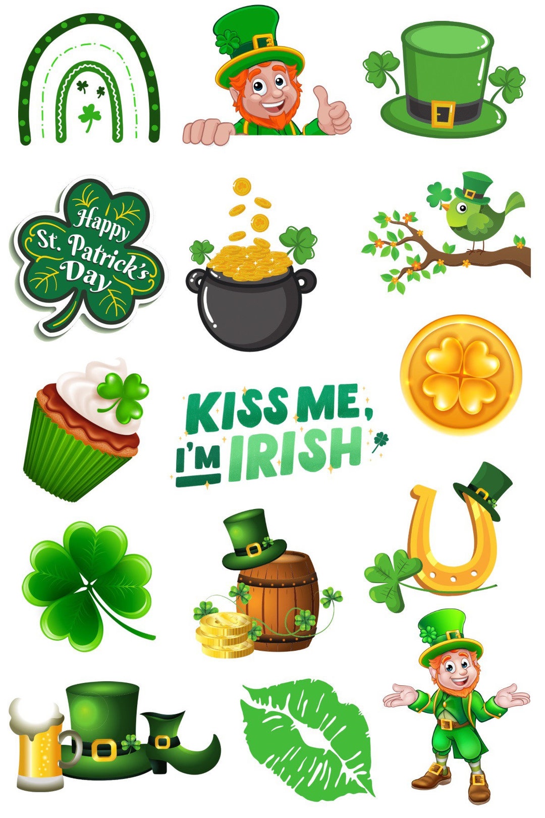 St Patricks Day Sticker Set for Journaling and Planning - Etsy