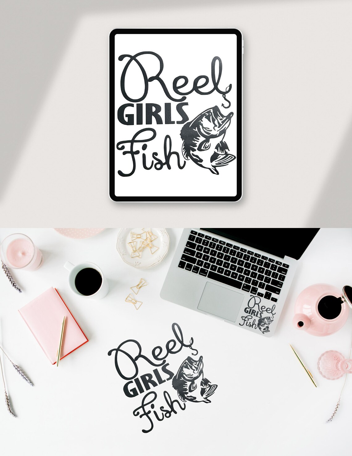 Reel Girls Fish Decal Fish Decal Girls Fish Decal Fishing - Etsy