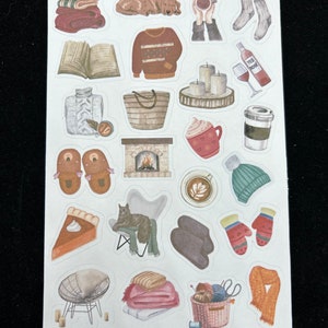 Comfy Cozy Stickers Journal and Planner Stickers - Etsy