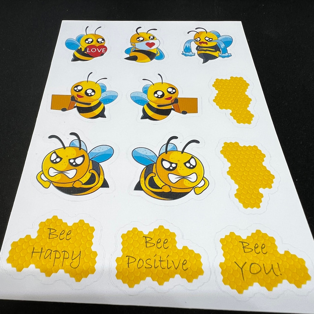 Honey Bee Stickers, Bee Stickers, Planner Stickers - Etsy