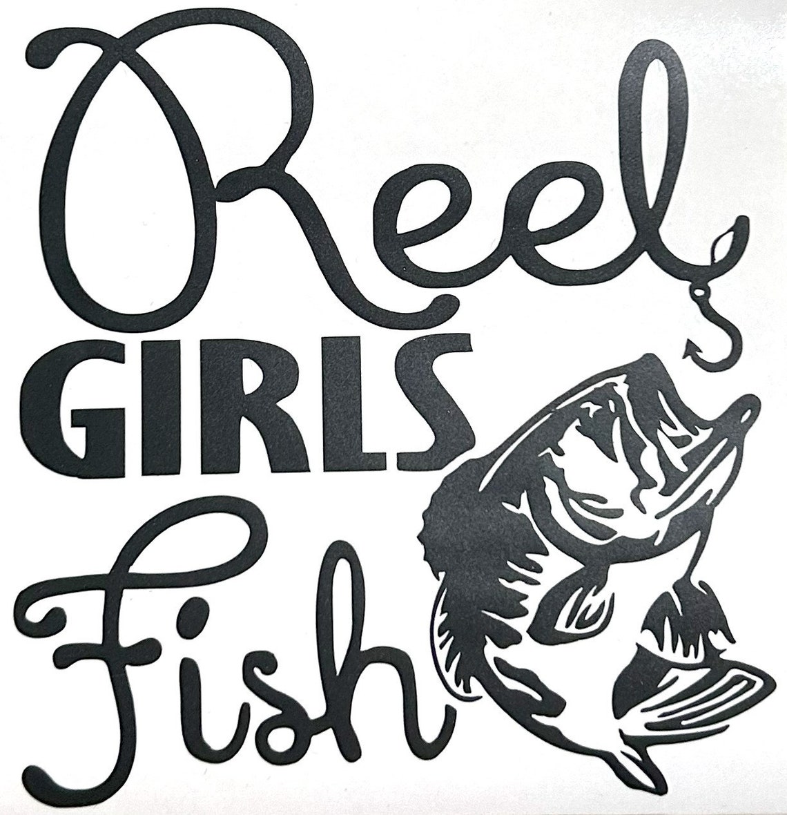 Reel Girls Fish Decal Fish Decal Girls Fish Decal Fishing - Etsy