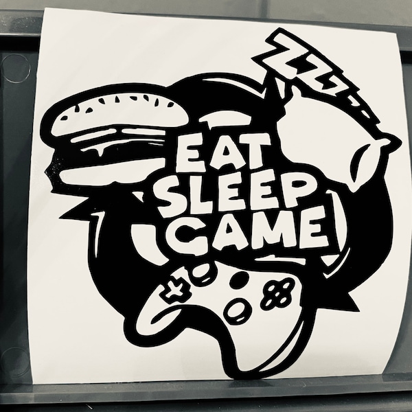 Eat Sleep Game Decal - Etsy