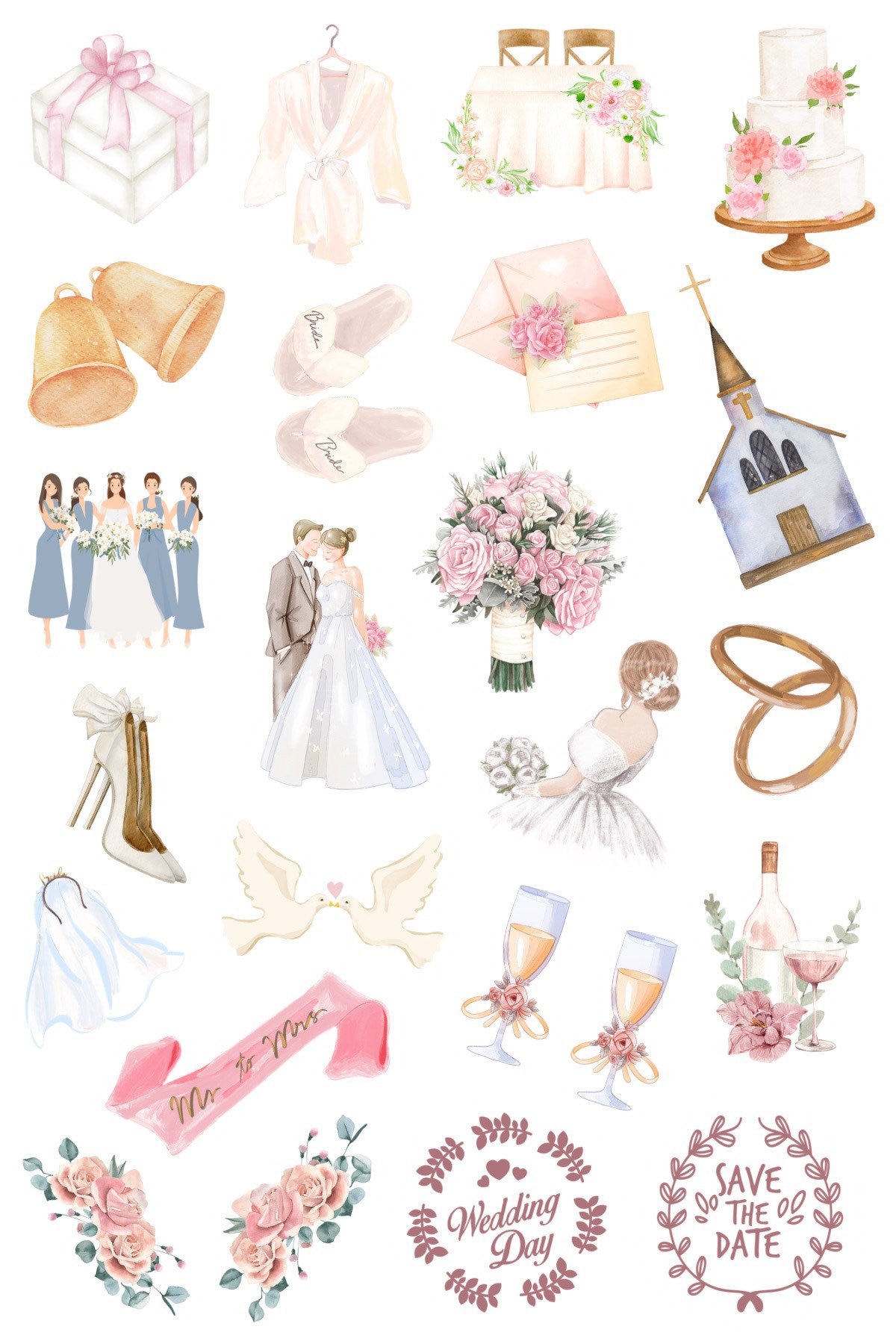 Wedding Planner Sticker Journal Wedding Sticker Wedding Day Sticker ...