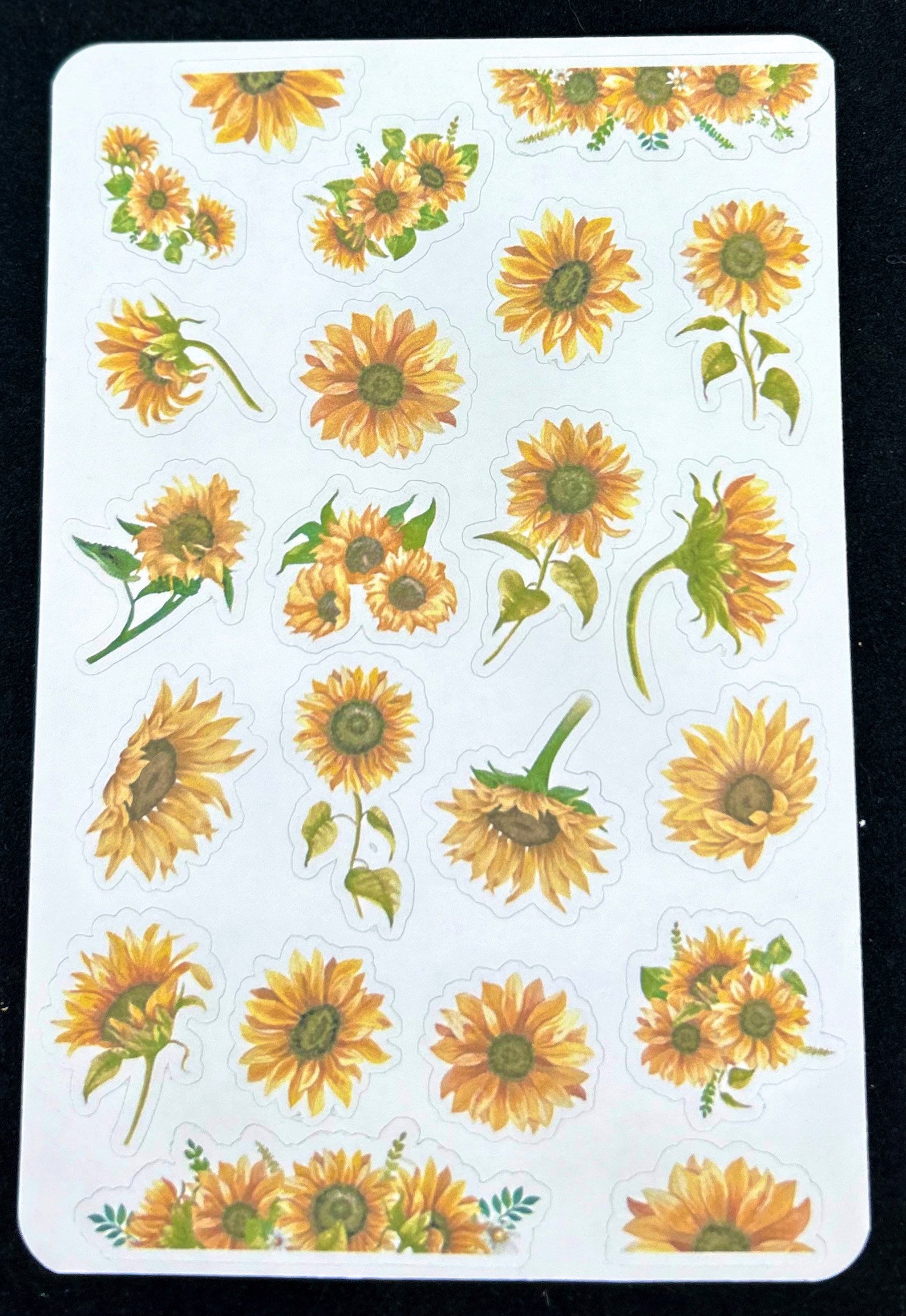 Sunflower Stickers, Journal and Planner Stickers, Sunflowers - Etsy