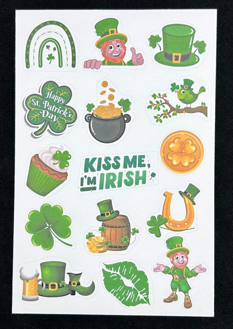St Patricks Day Sticker Set for Journaling and Planning - Etsy