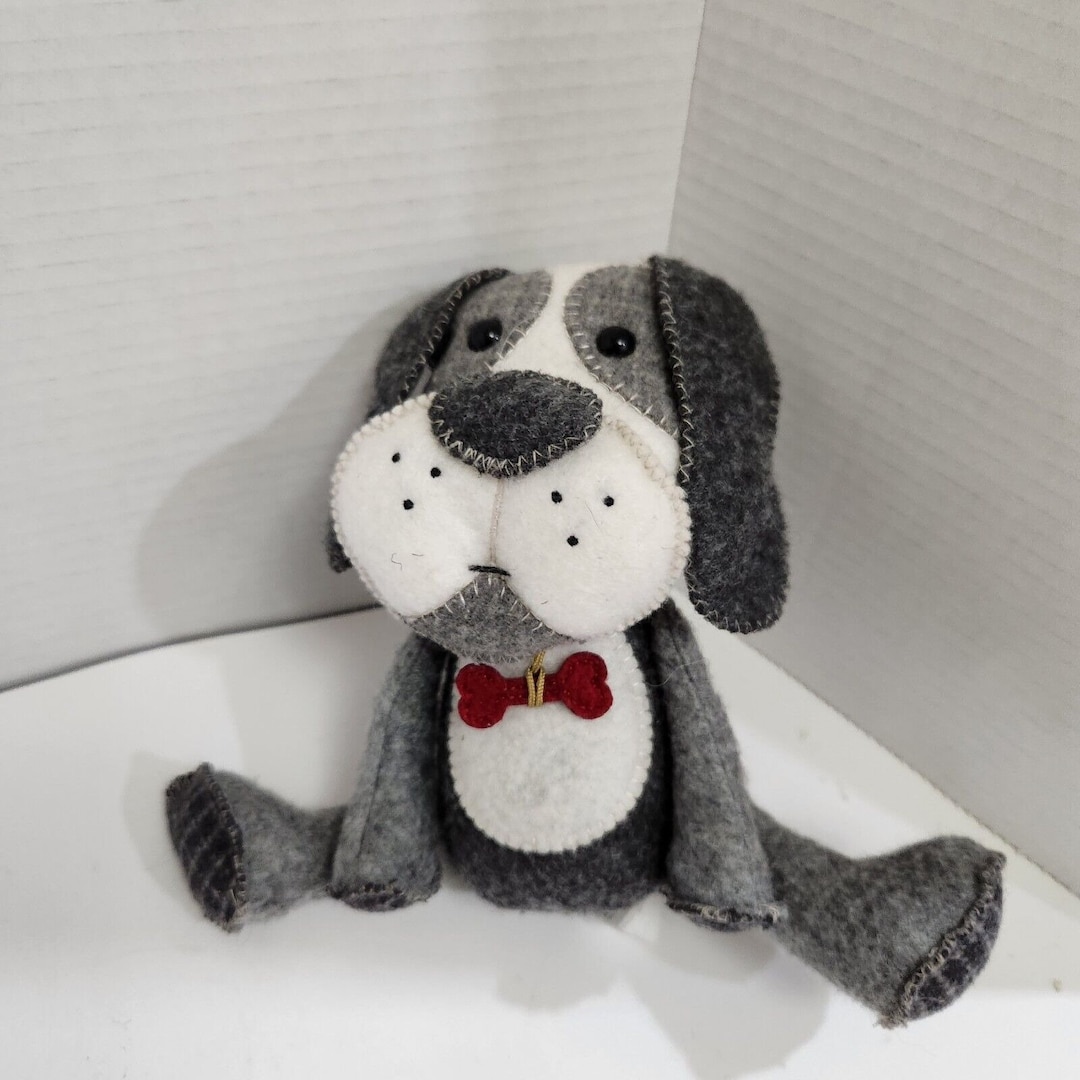 Hallmark Beagle Puppy Dog Plush Stuffed Animal Toy Doll Gray Red Bone ...