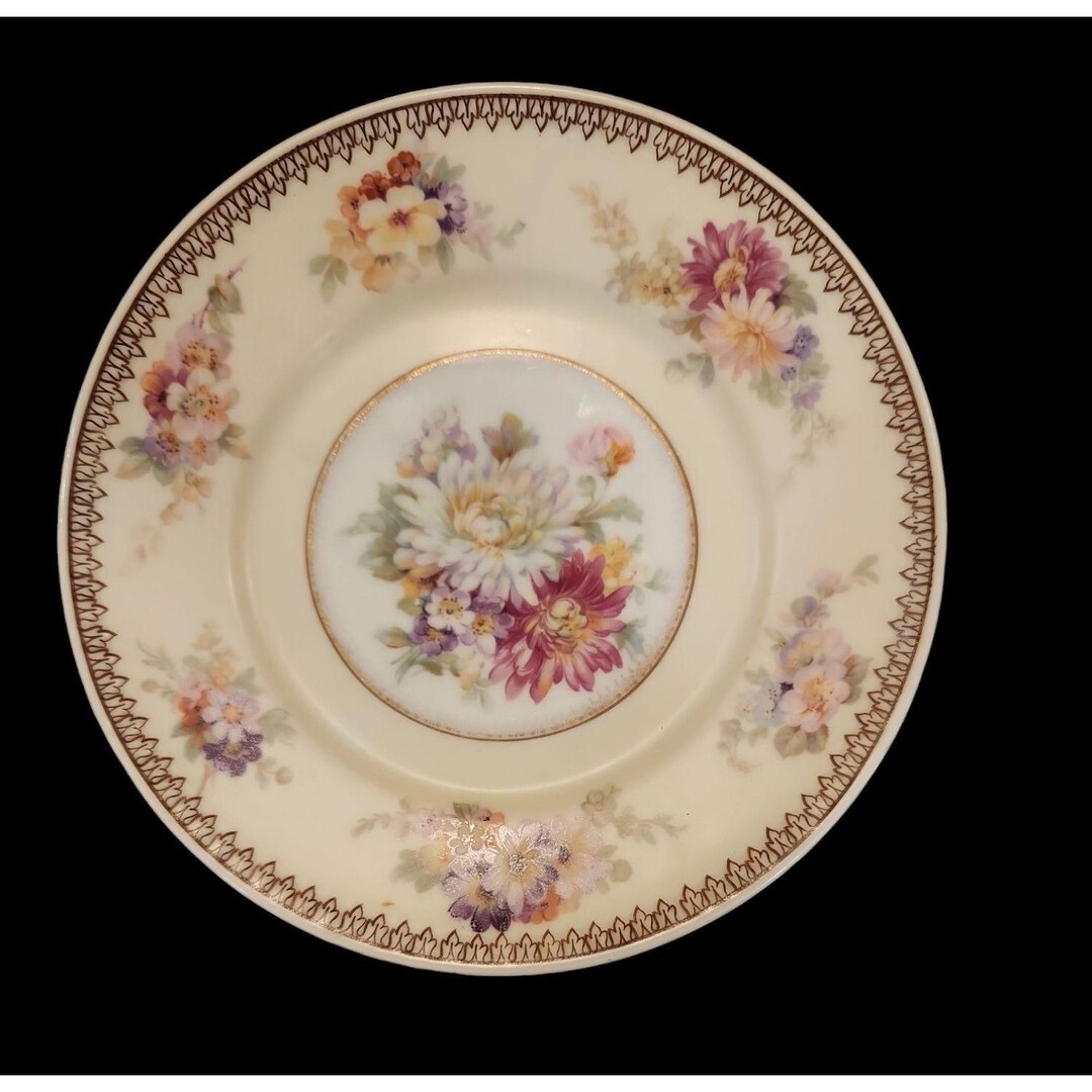 Old Ivory 204 Silesia Mums Lunch, Bread Plate - Etsy