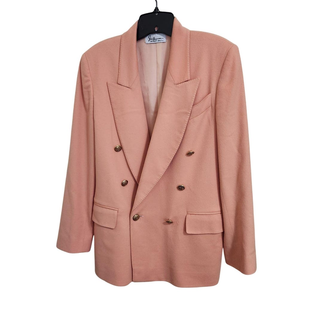 Fred Hayman Beverly Hills Womens Vintage Wool & Cashmere Double ...