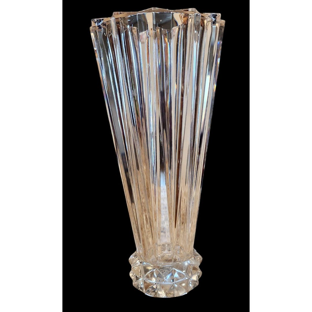 Rosenthal Studio-linie Crystal Faceted Vase With Starburst Design - Etsy