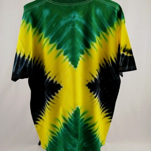 Jamaica Tie Dye Reggae Flag T-shirt Men's Women's Adults Retro Rasta ...