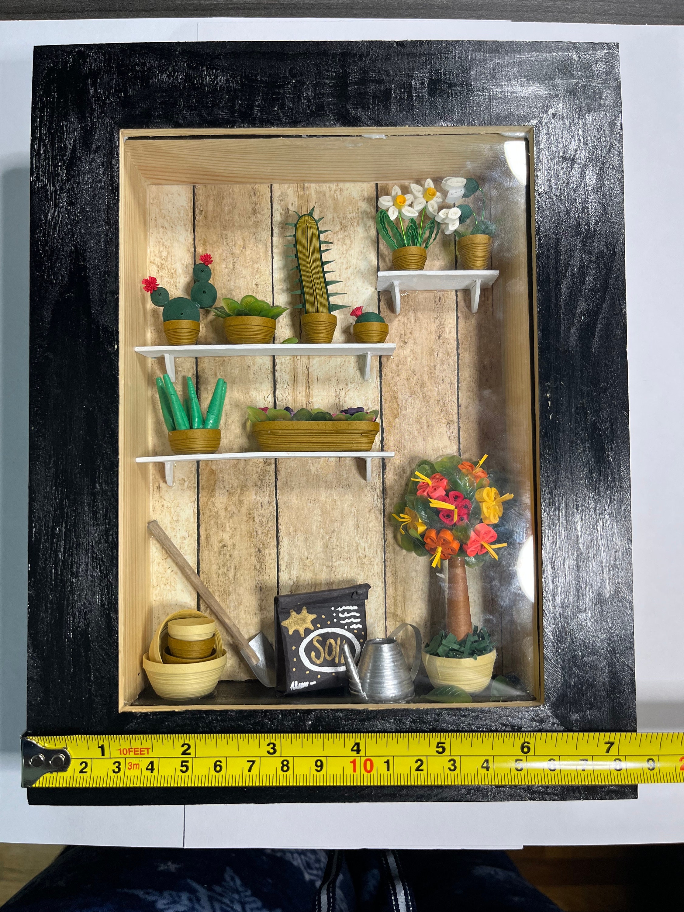 Paper Quilled Shadow Box Garden - Etsy