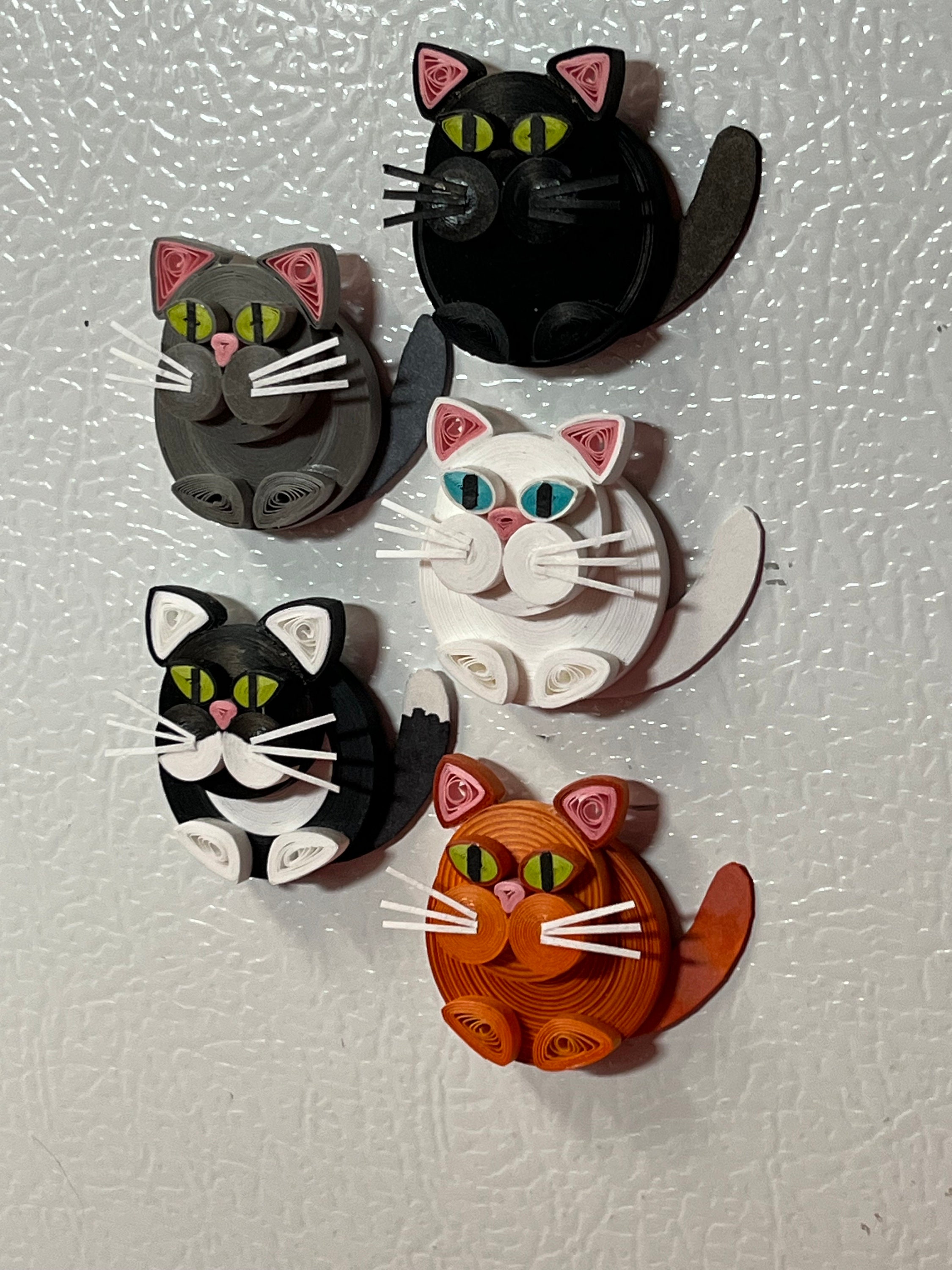 Paper Quilling Cat Magnet - Etsy