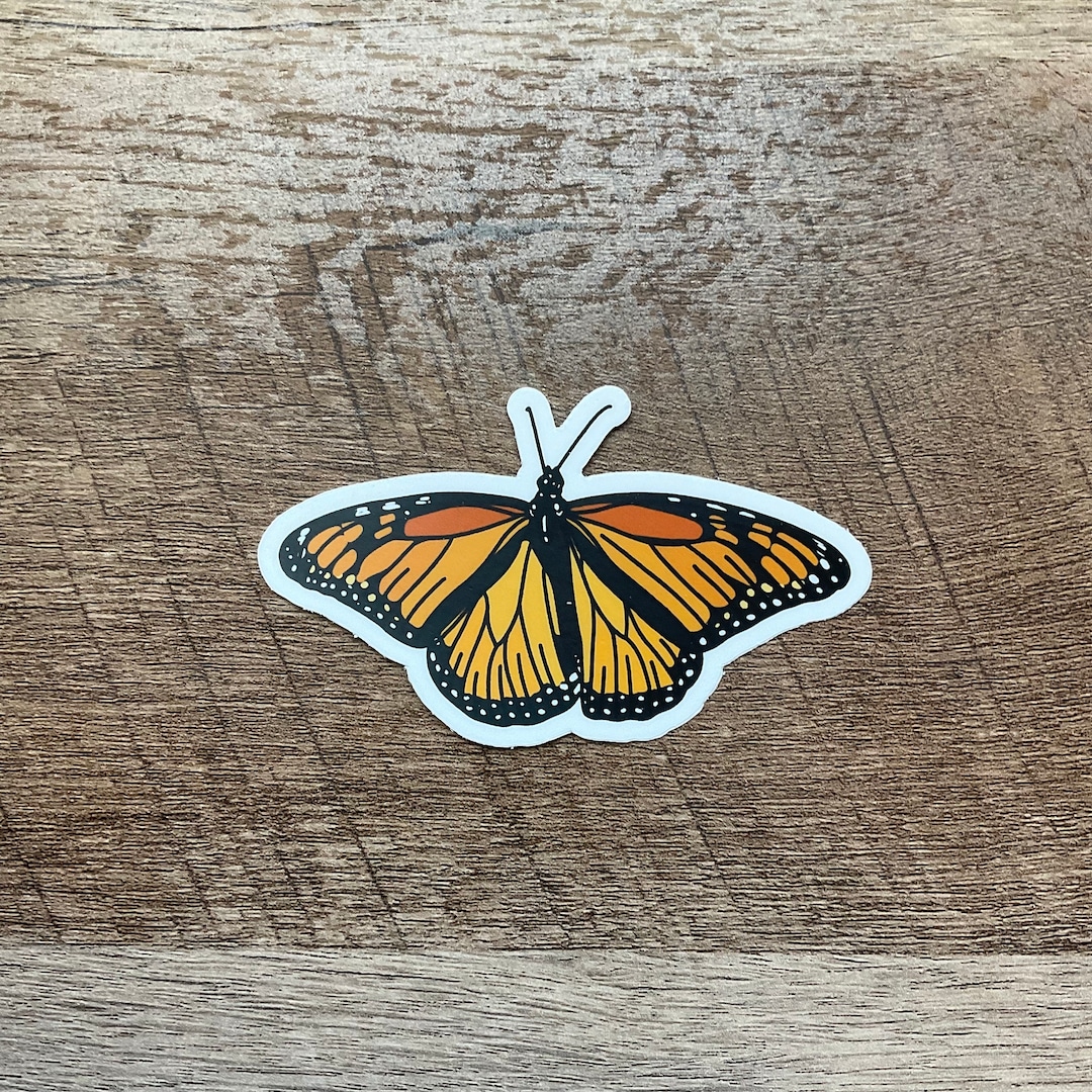 Monarch Butterfly Sticker - Etsy