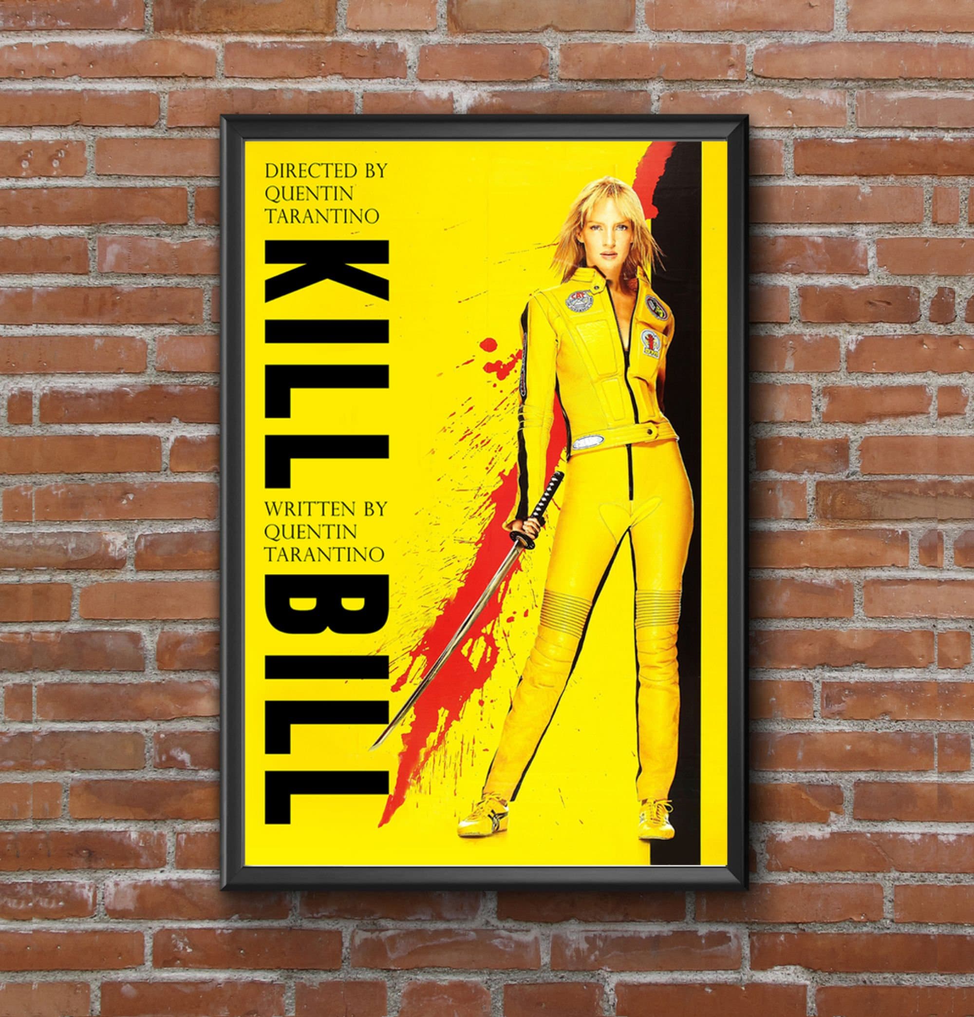 Kill Bill Movie Poster- Retro Movie Poster Art, Home Cinema, Vintage ...