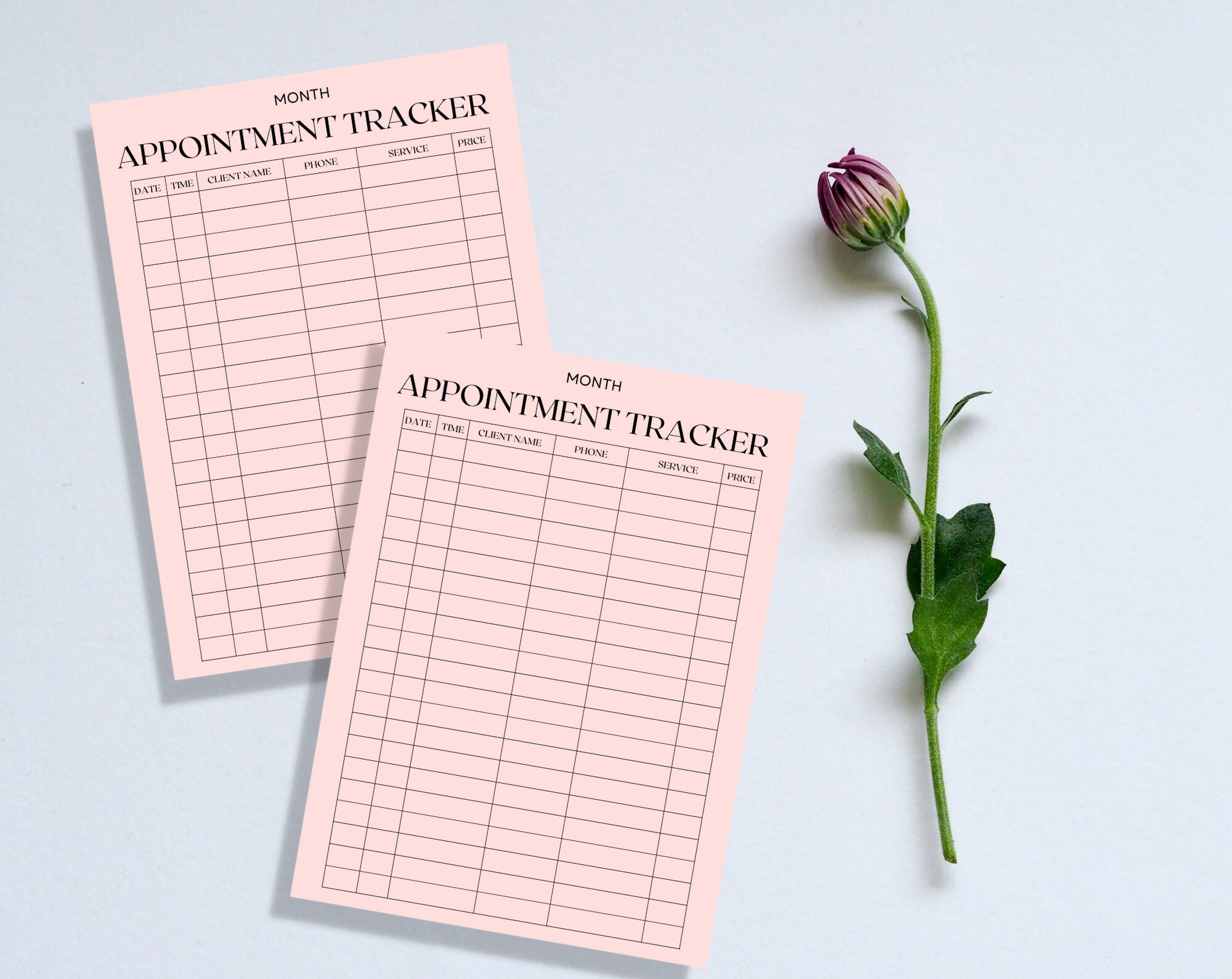 Appointment Tracker Printable Planner Appointment Log in A4 & A5 ...
