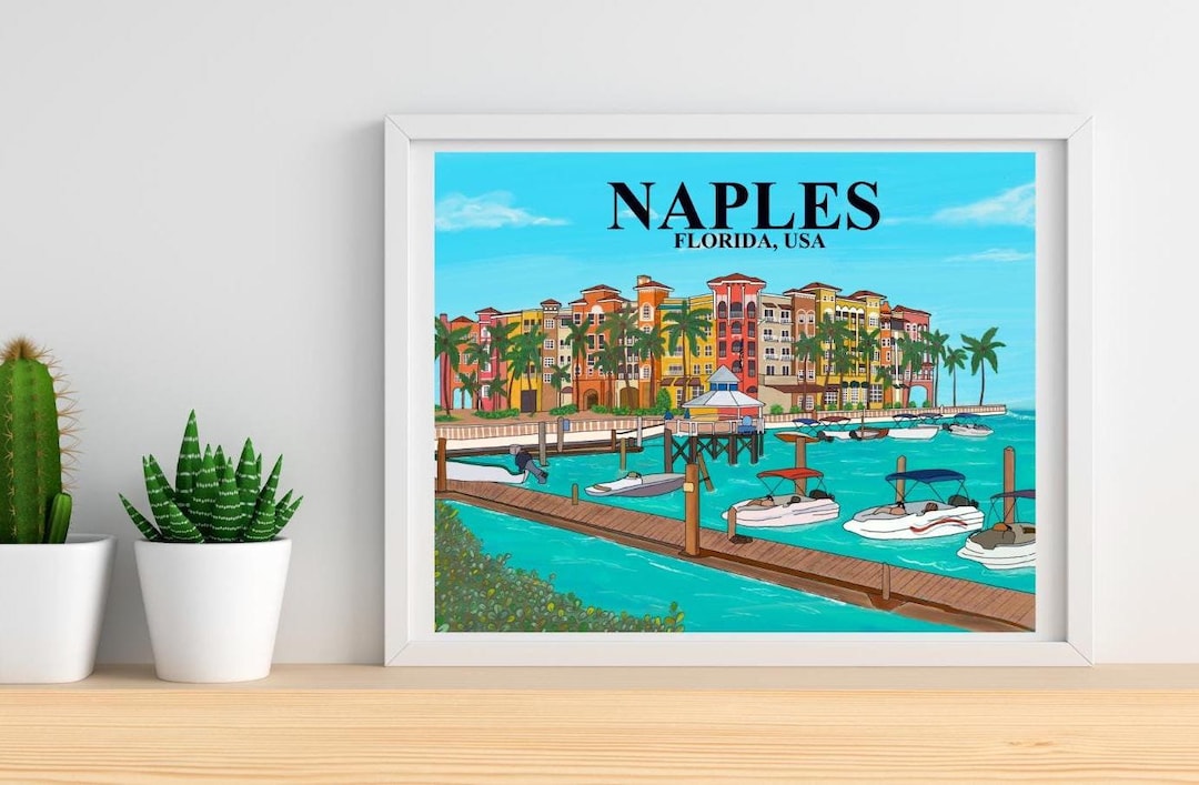 Colorful Naples Fl Art, Beachfront Painting, Colorful Prints for ...