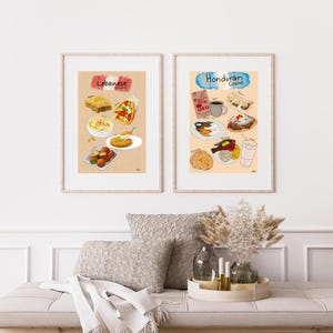 Lebanese Arabic Cuisine Poster, Middle Eastern Cuisine Wall Art ...