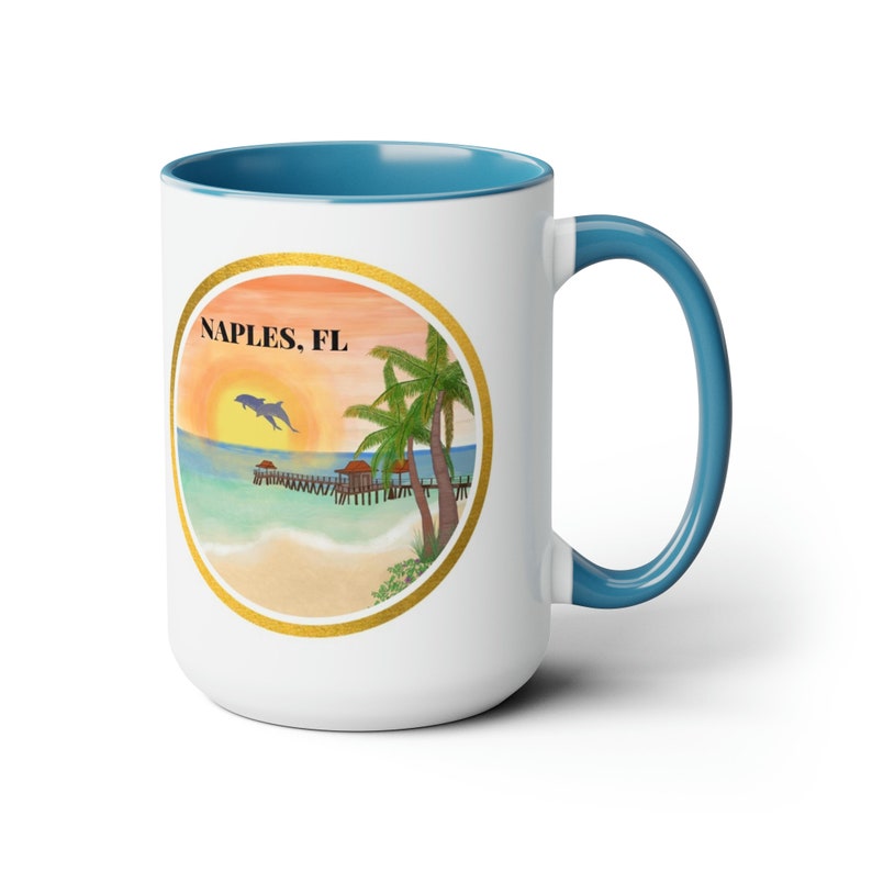 Naples Florida Art Print Cup for Coffee Florida Gifts Ideas for Family ...