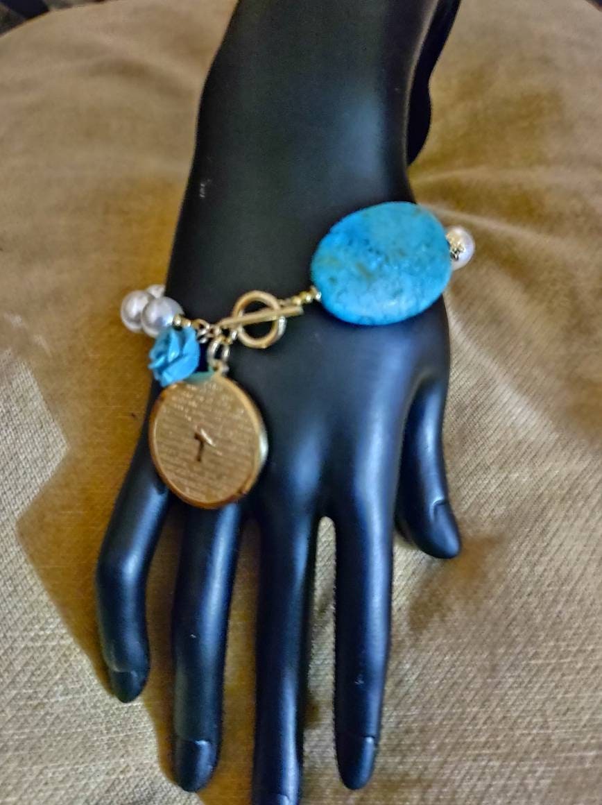 Our Father Bracelet. Big Medal, Padre Nuestro Prayer, Our Father Prayer ...