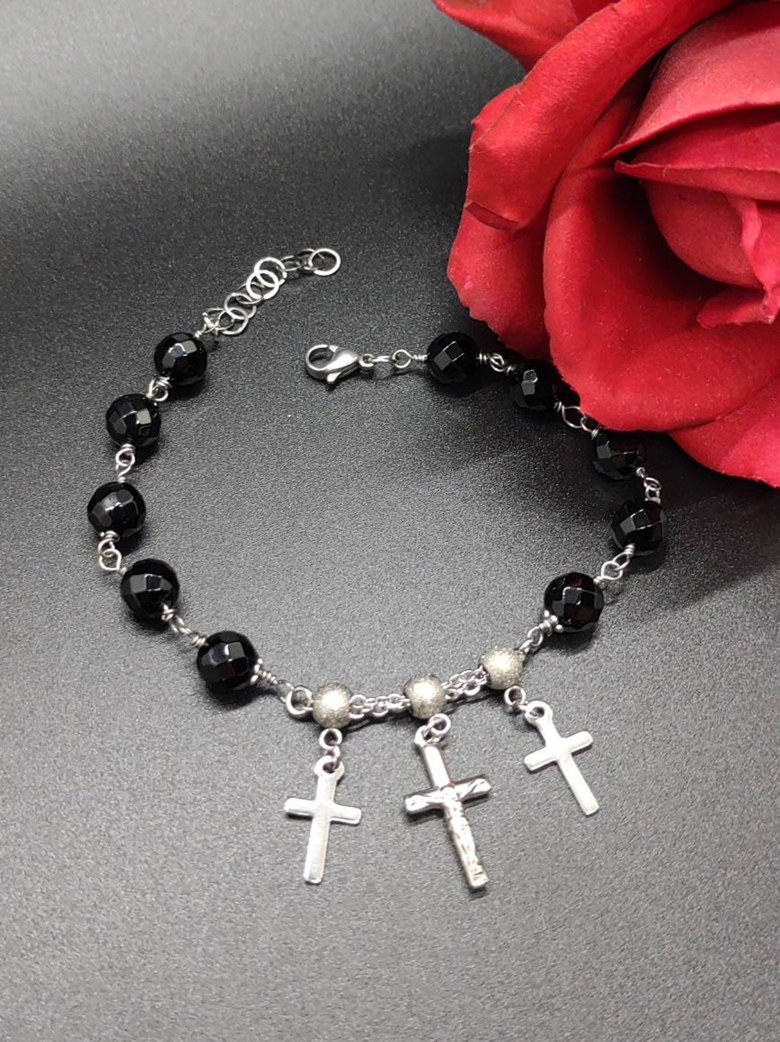 Jesus Crucifixion Bracelet - Etsy