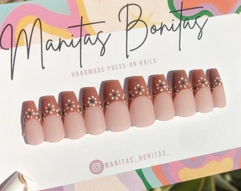 Cazuela De Barro, Mexican Press on Nails, Talavera Nails, Wedding Nails ...