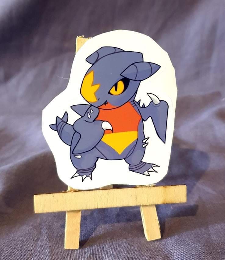 Garchomp Chibi Sticker Pokémon - Etsy