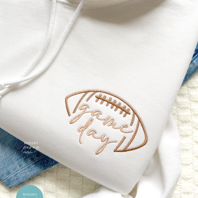 Embroidered Football - Etsy