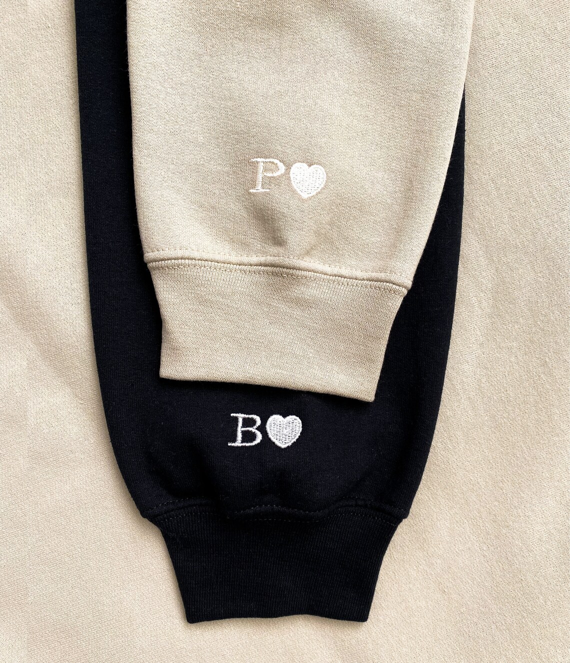 Custom Embroidered Sweatshirt Initial Heart Sweatshirt - Etsy