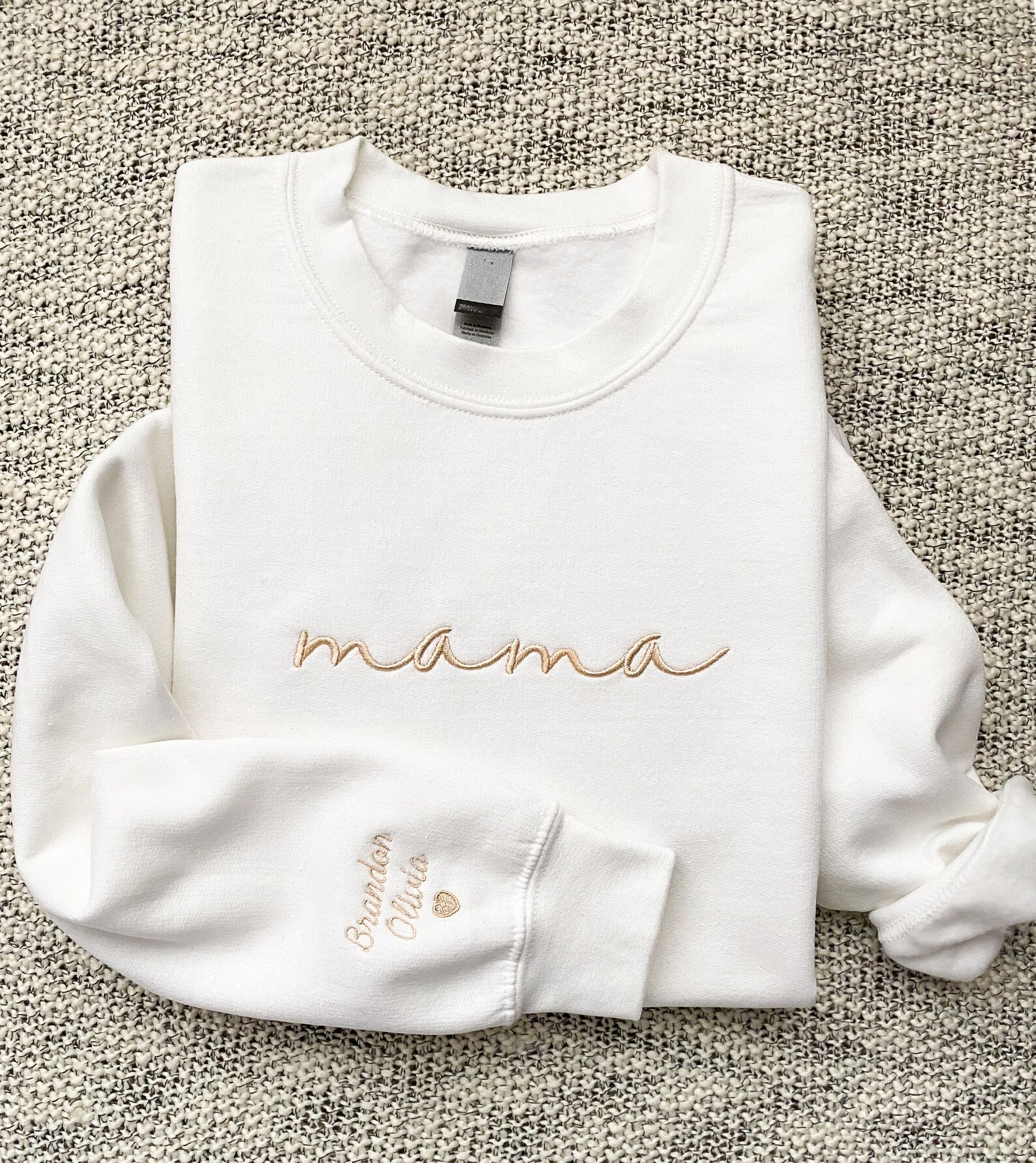 Mama Embroidered Sweatshirt Mama Crewneck Sweatshirt - Etsy