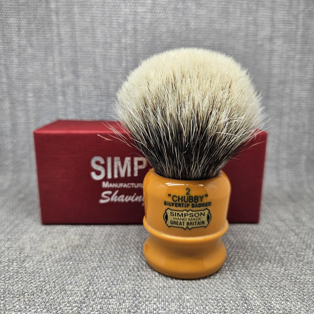 Simpson Chubby 2 CH2 Silvertip Badger Shaving Brush - Etsy