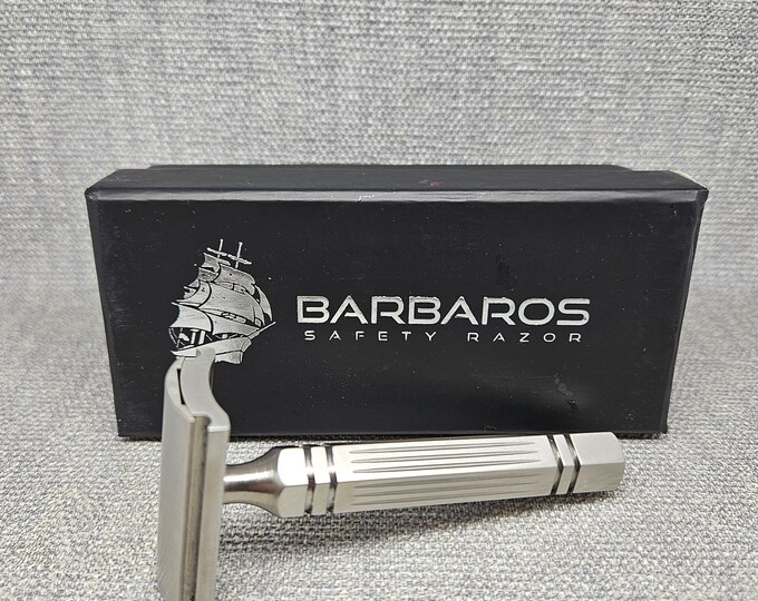 Barbaros Safety Razor TR-4 With Rail Handle Stainless - Etsy