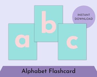 Lowercase Abc Flashcards - Etsy