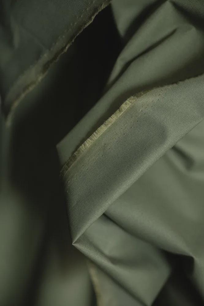Traditional Oilskin Barrier Lining / Sage Green - Etsy