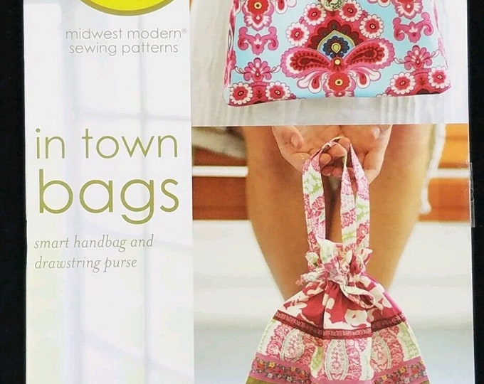 Amy Butler / Printed Sewing Pattern / in Town Bags - Etsy