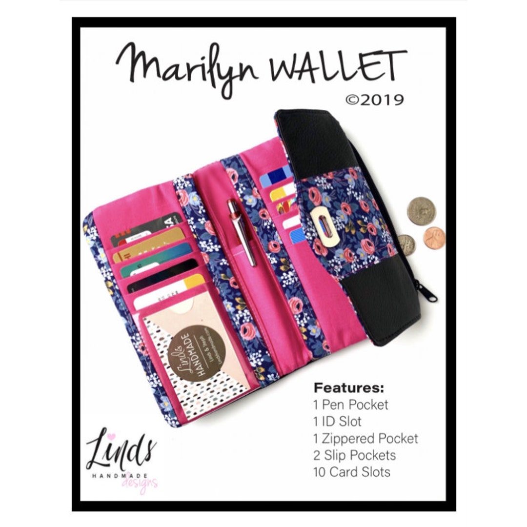Linds Handmade / Printed Sewing Pattern / Marilyn Wallet - Etsy