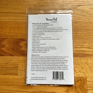 Linds Handmade / Printed Sewing Pattern / Purse Pal - Etsy