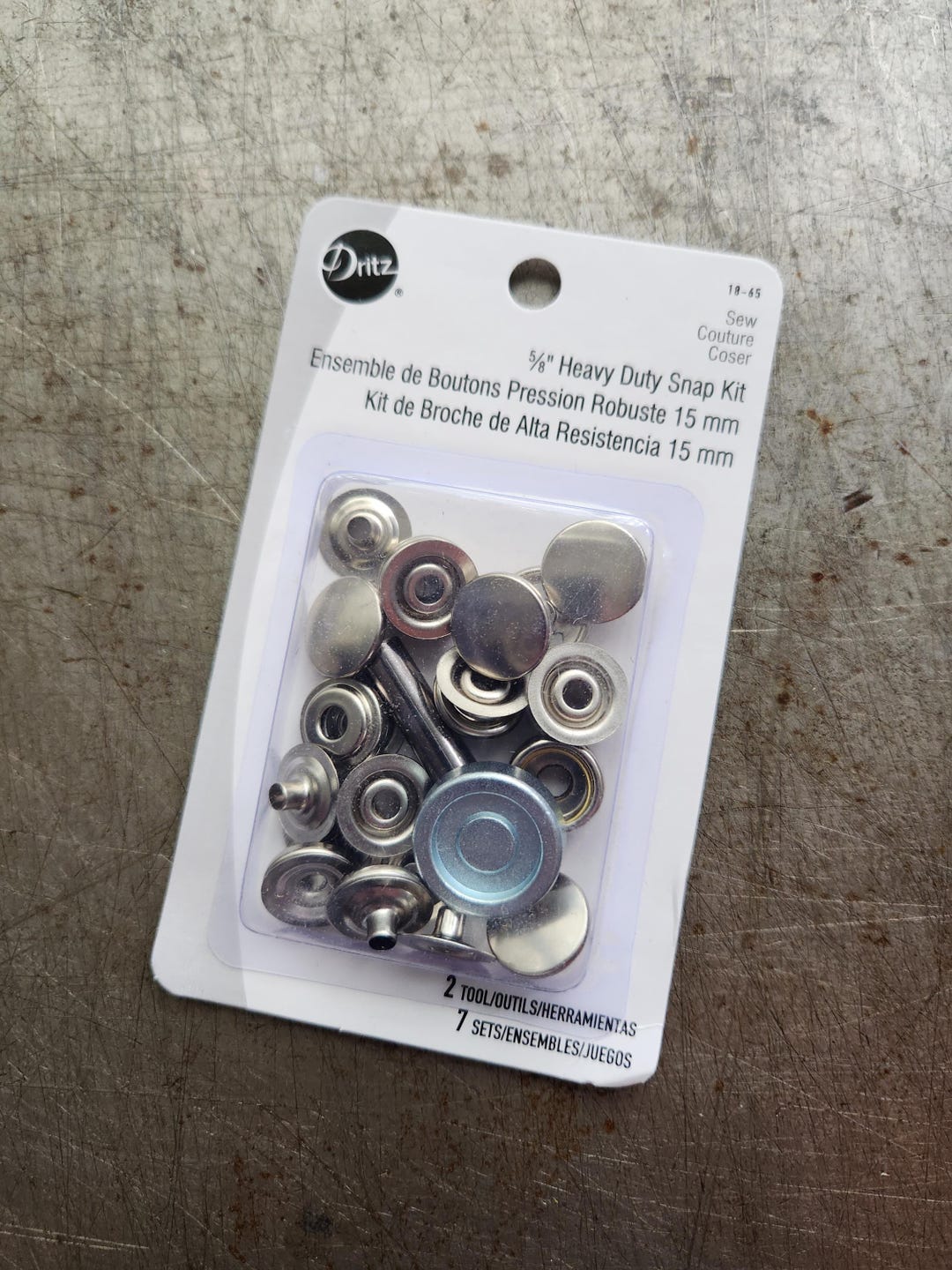 Heavy Duty Snap Kit / 7 Count + Tools / Nickel - Etsy