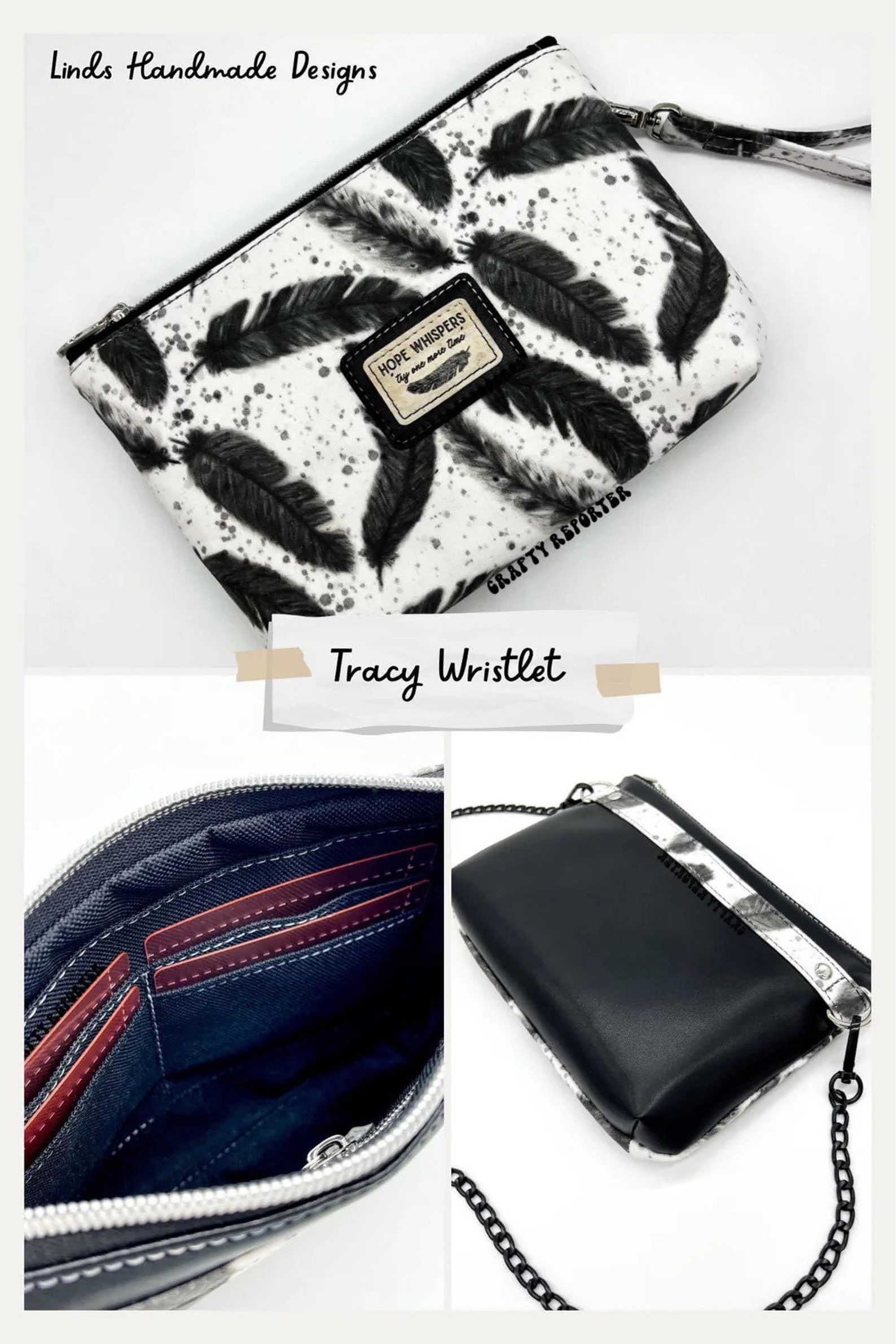 Linds Handmade / Printed Sewing Pattern / the Tracy Wristlet - Etsy