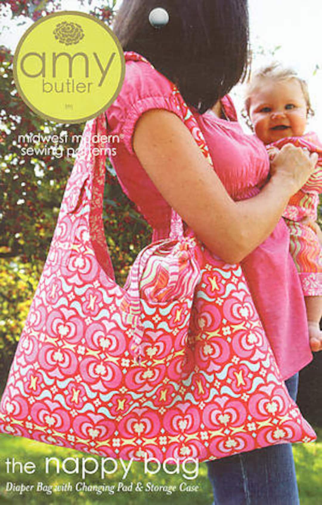 Amy Butler / Printed Sewing Pattern / Nappy Bag - Etsy