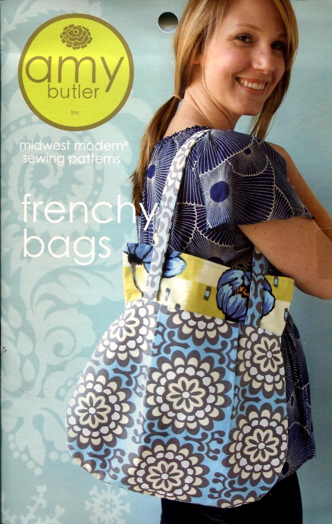 Amy Butler / Printed Sewing Pattern / Frenchy Bag - Etsy