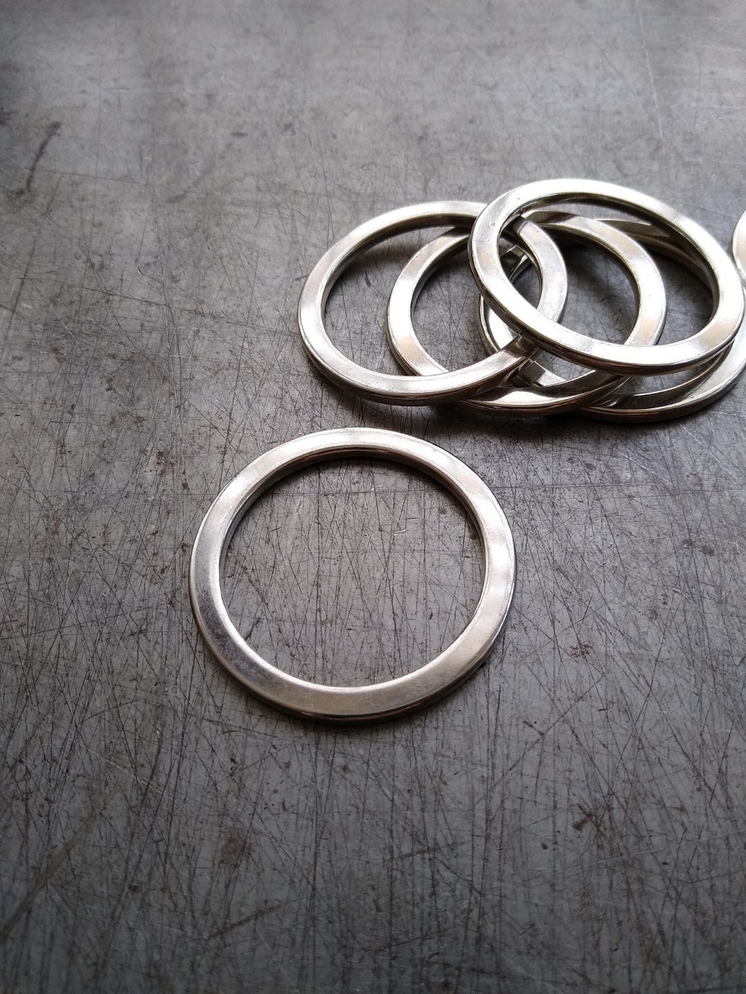 Flat O Ring / 1 1/2 Inch / Nickel - Etsy
