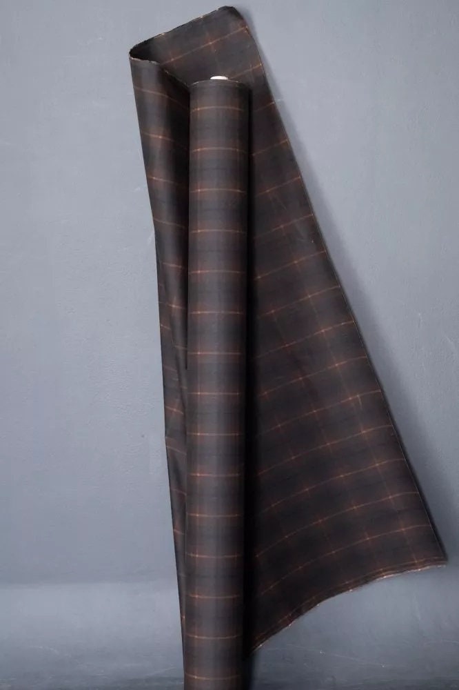 Traditional Oilskin / Hunter Brown Tartan - Etsy