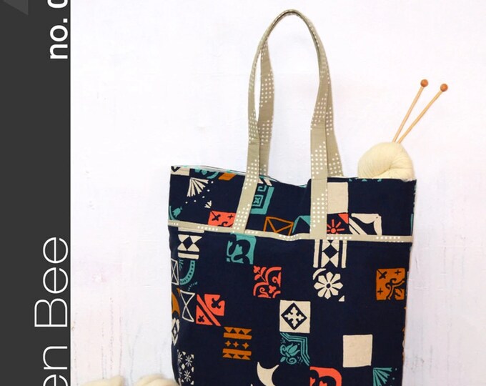 Green Bee / Printed Sewing Pattern / Market Bag - Etsy
