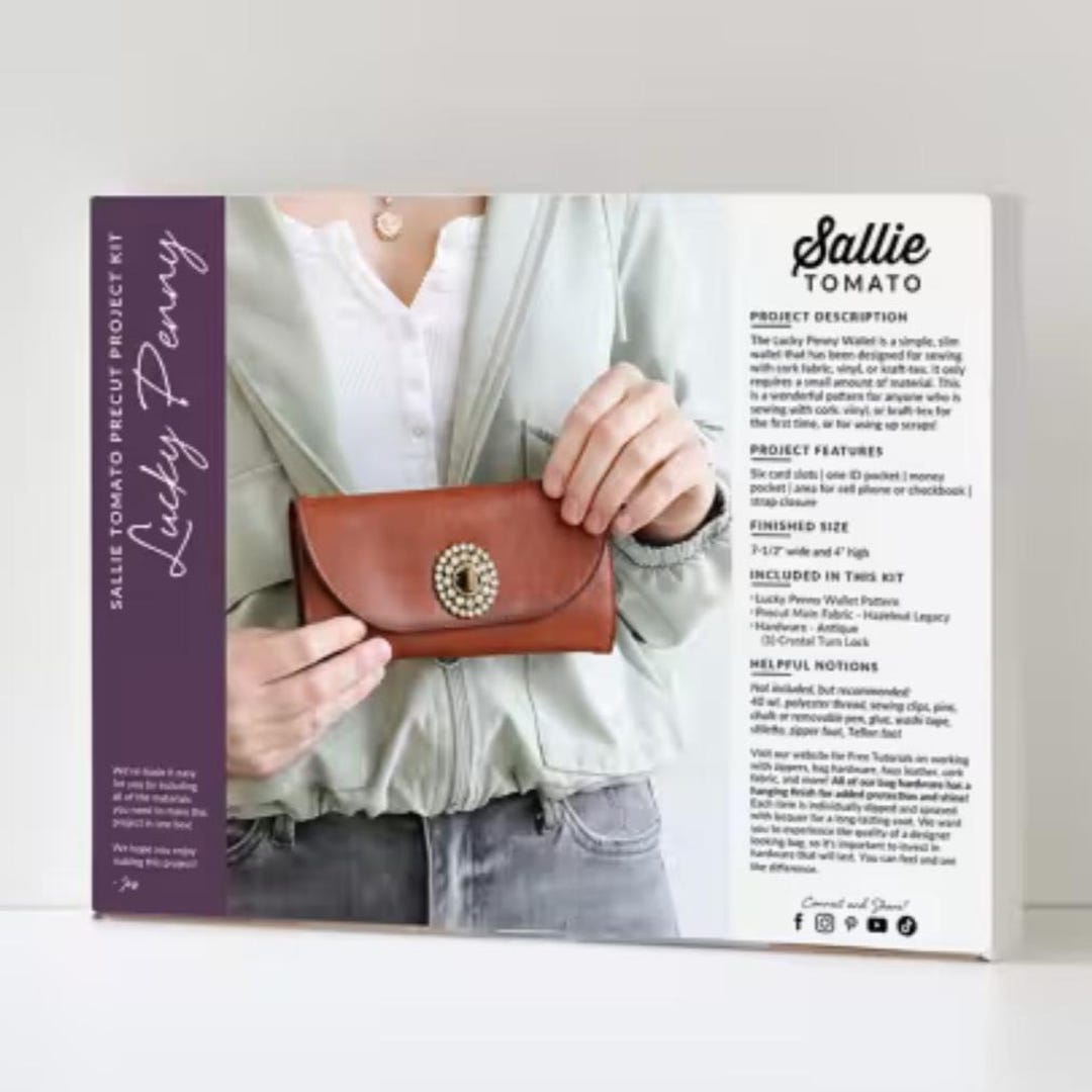 Sallie Tomato / KIT / Lucky Penny Wallet - Etsy